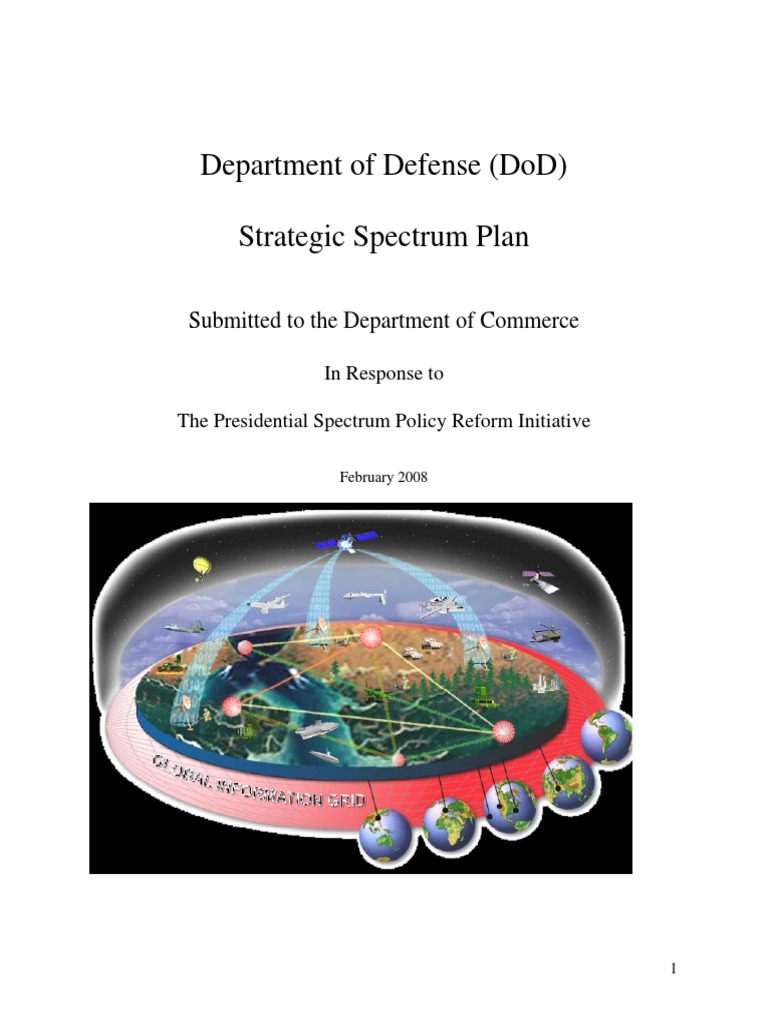 Dod Strategic Spectrum Plan Nov2007 | PDF | Radio Spectrum ...
