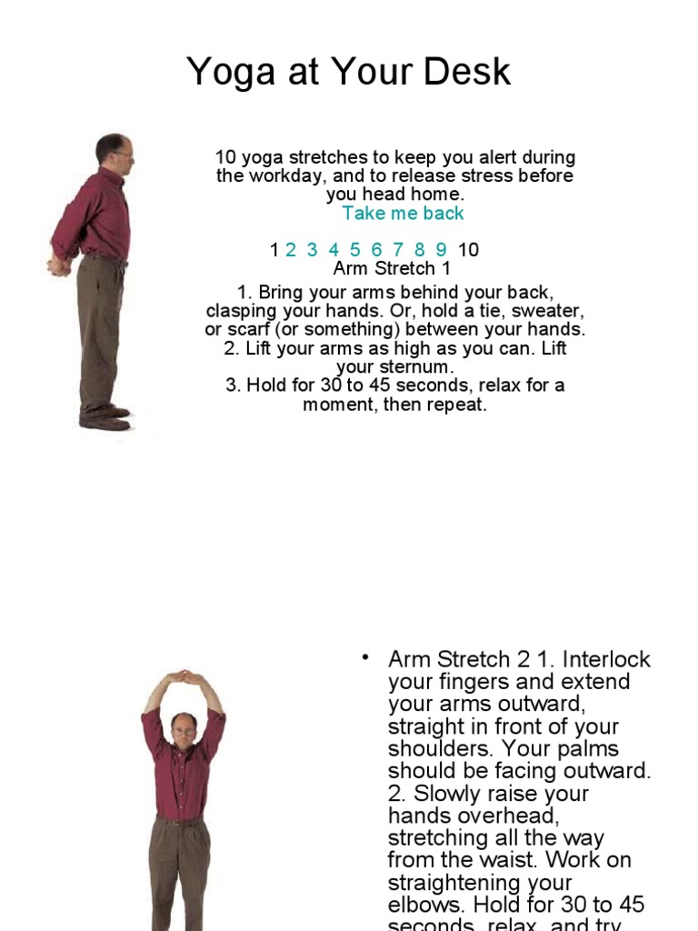 Yoga at Your Desk | PDF | Foot | Chair