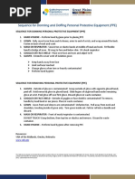 PPE Removal Sequence Guidelines | PDF | Personal Protective Equipment ...