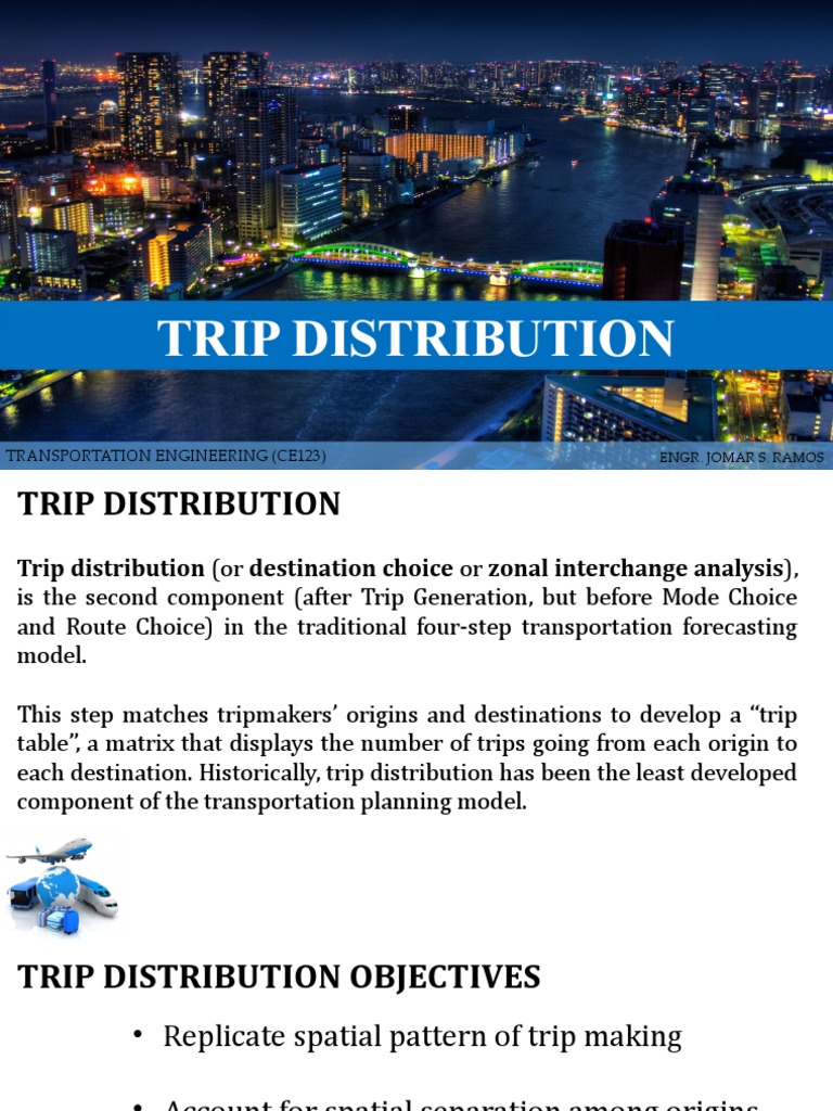 Trip Distribution | PDF | Applied Mathematics | Systems Engineering