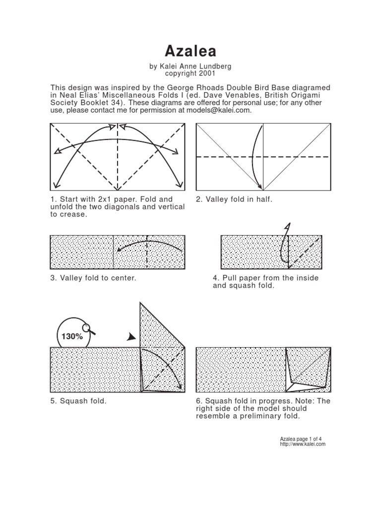 Azalea PDF Origami | PDF | Origami | Japanese Crafts