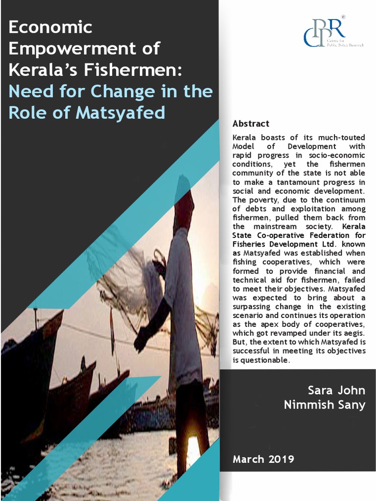 Economic Empowerment of Kerala's Fishermen Need For Change in The Role ...