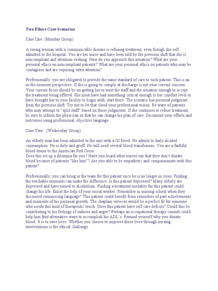 Ethical Dilemmas in Patient Care | PDF | Patient | Nursing