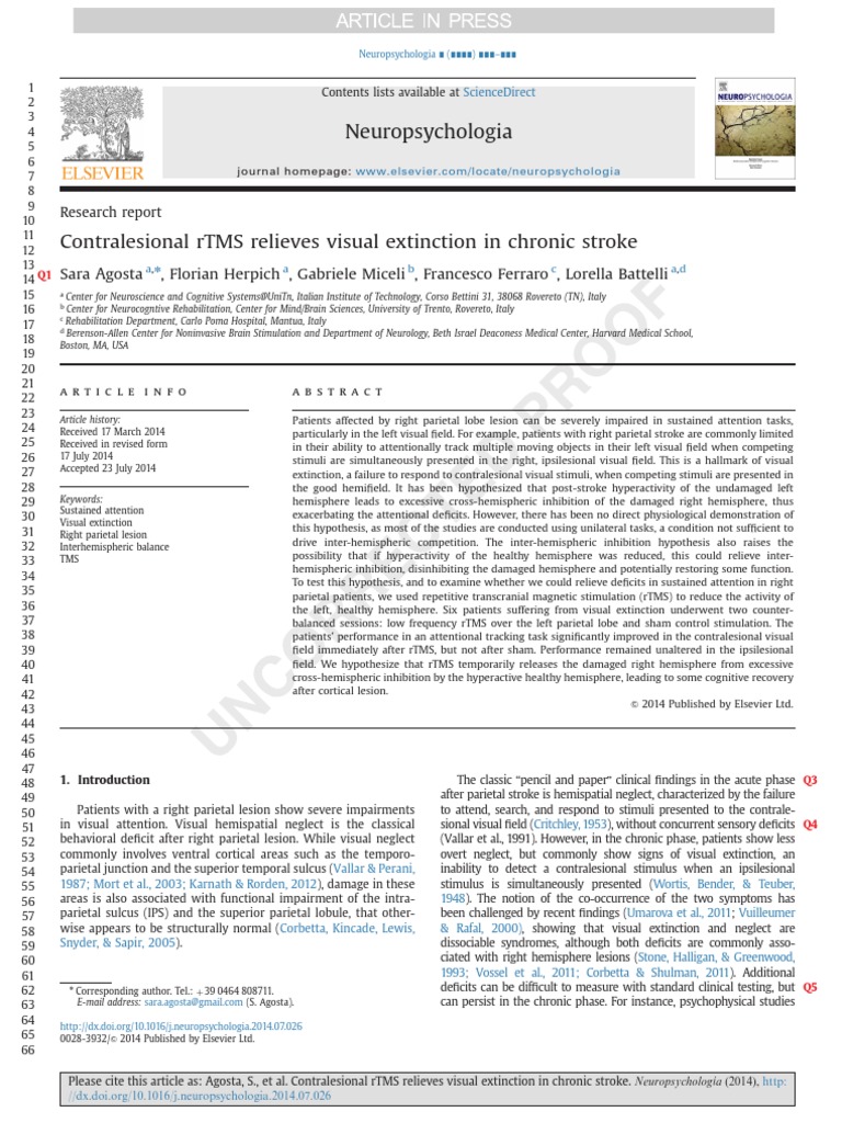 Neuropsychologia: Sara Agosta, Florian Herpich, Gabriele Miceli ...