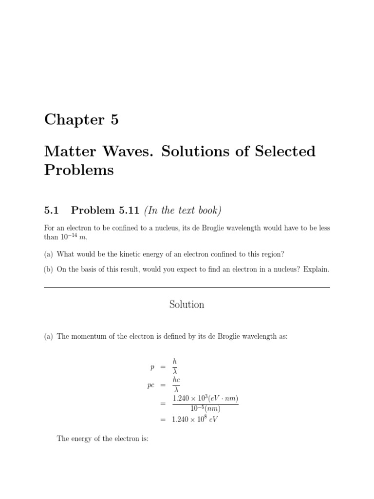 Selected Ch05 | PDF | Electronvolt | Electron