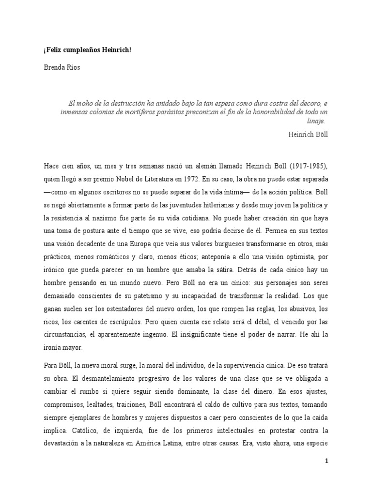 BR Los Silencios Del Doctor Murke | PDF | Humor