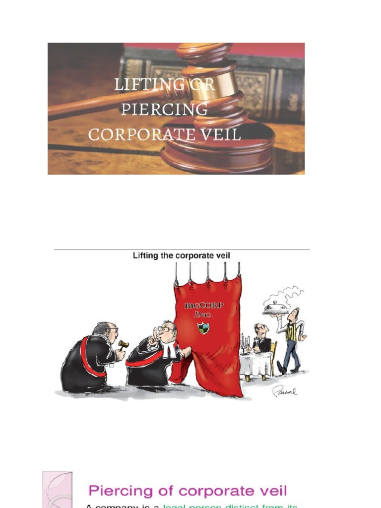 Corporate Veil | PDF | Piercing The Corporate Veil | Business Law