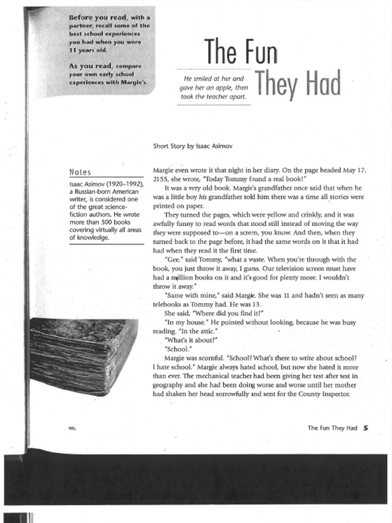 Isaac Asimov - The Fun They Had PDF | PDF