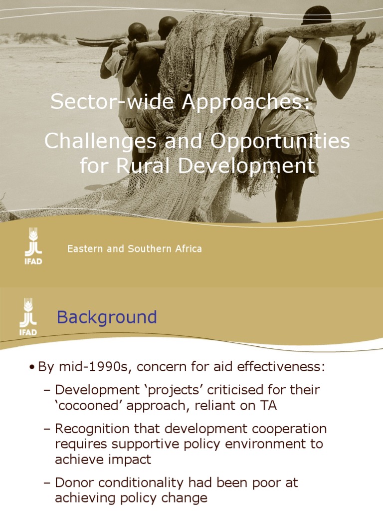 Challenges and Opportunities For Rural Development Sector-Wide ...