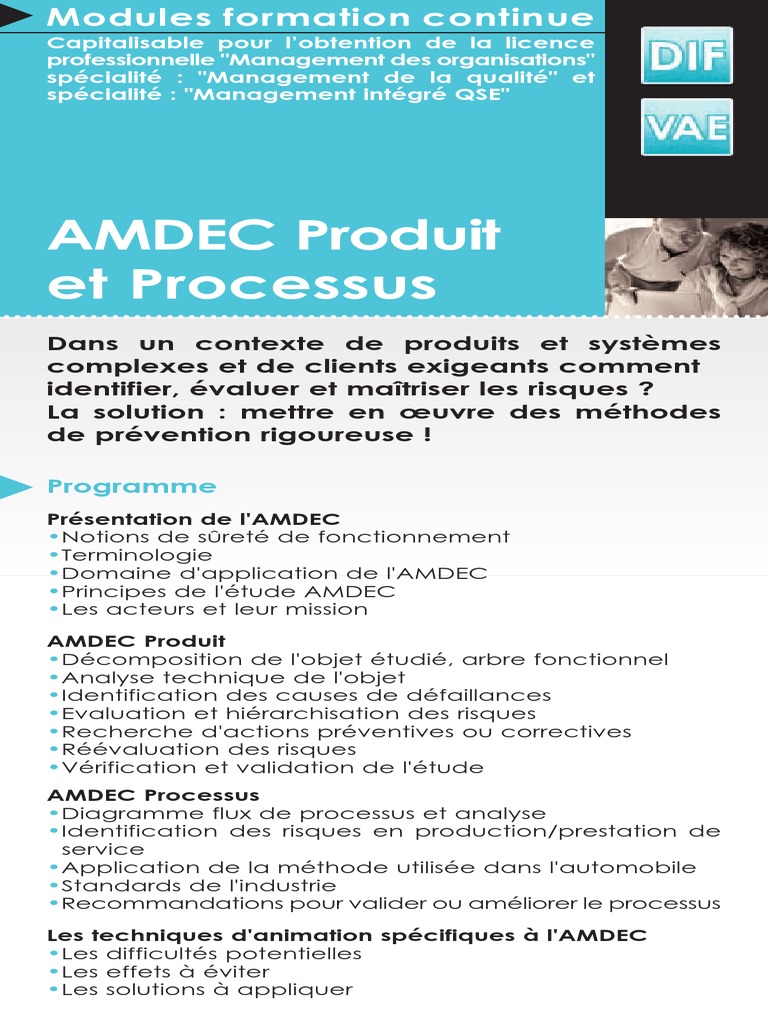 Amdec Produit Processus | PDF | Business | Science