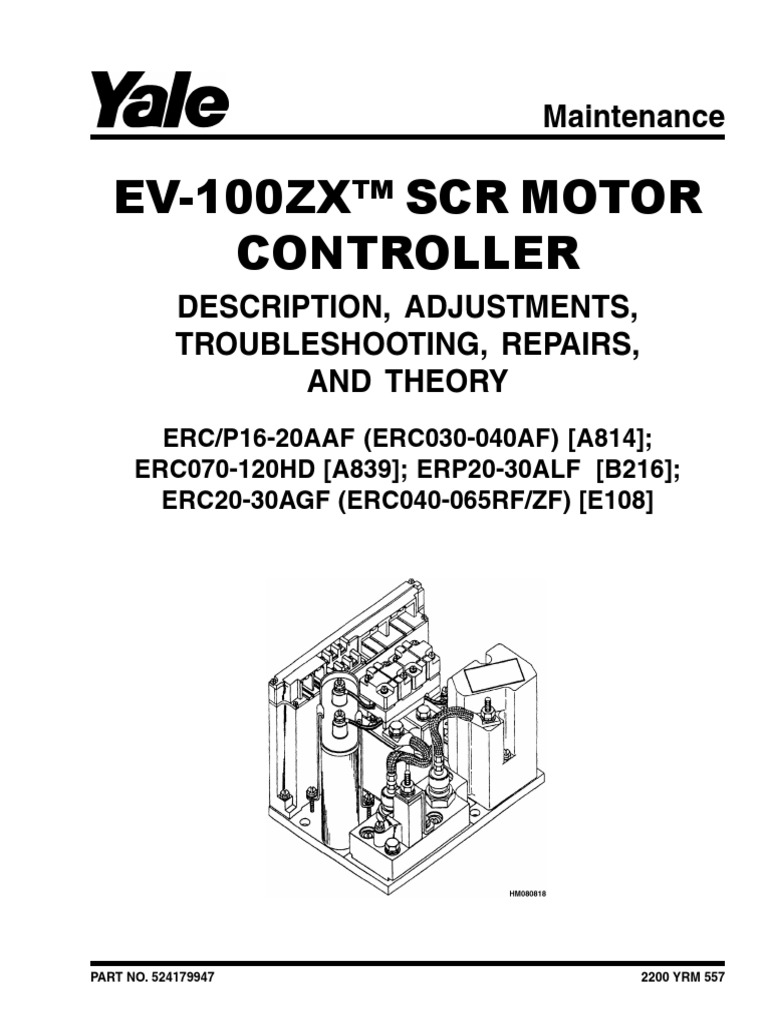Ev-100zx SCR Motor Controller | PDF | Switch | Electric Motor