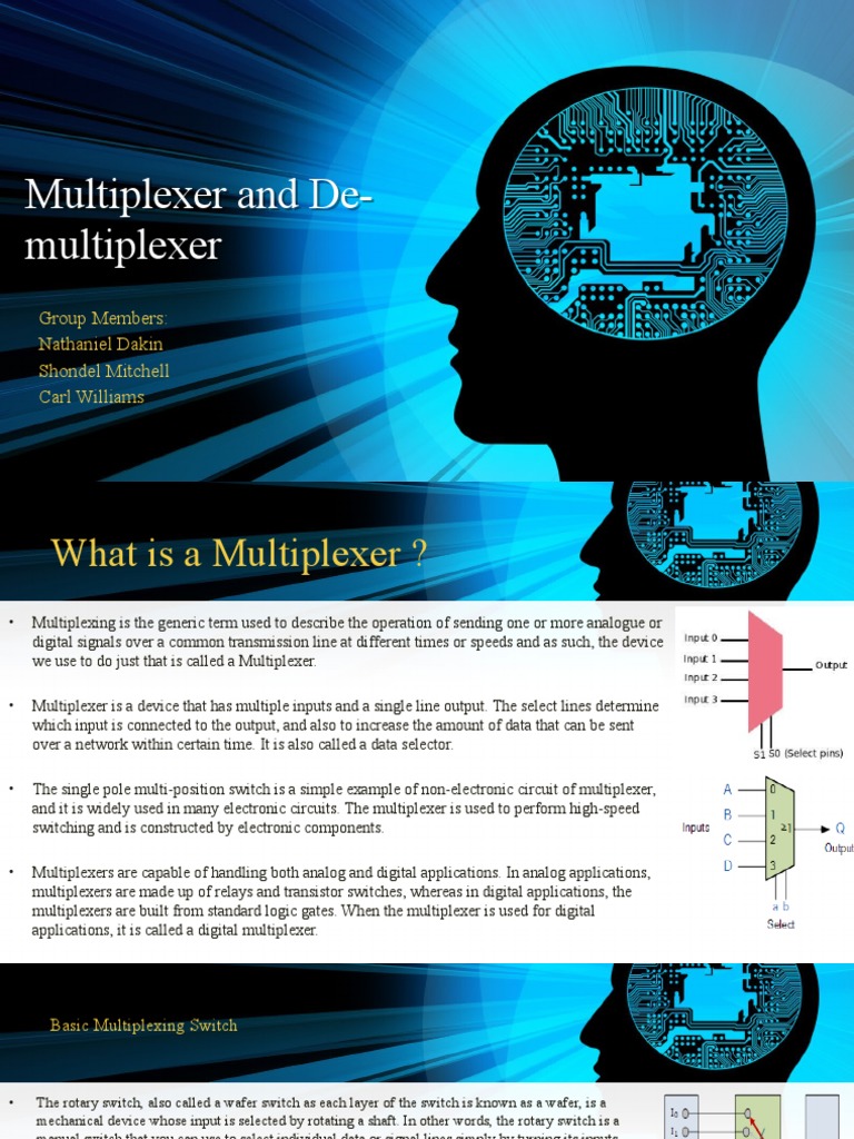 Multiplexer And De Multiplexer Pdf Logic Gate Electronics
