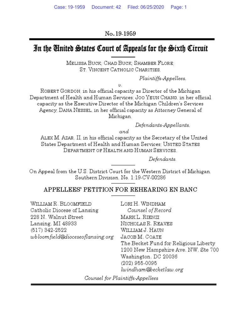 Petition For en Banc Rehearing | PDF | Intervention (Law) | Standard Of Review