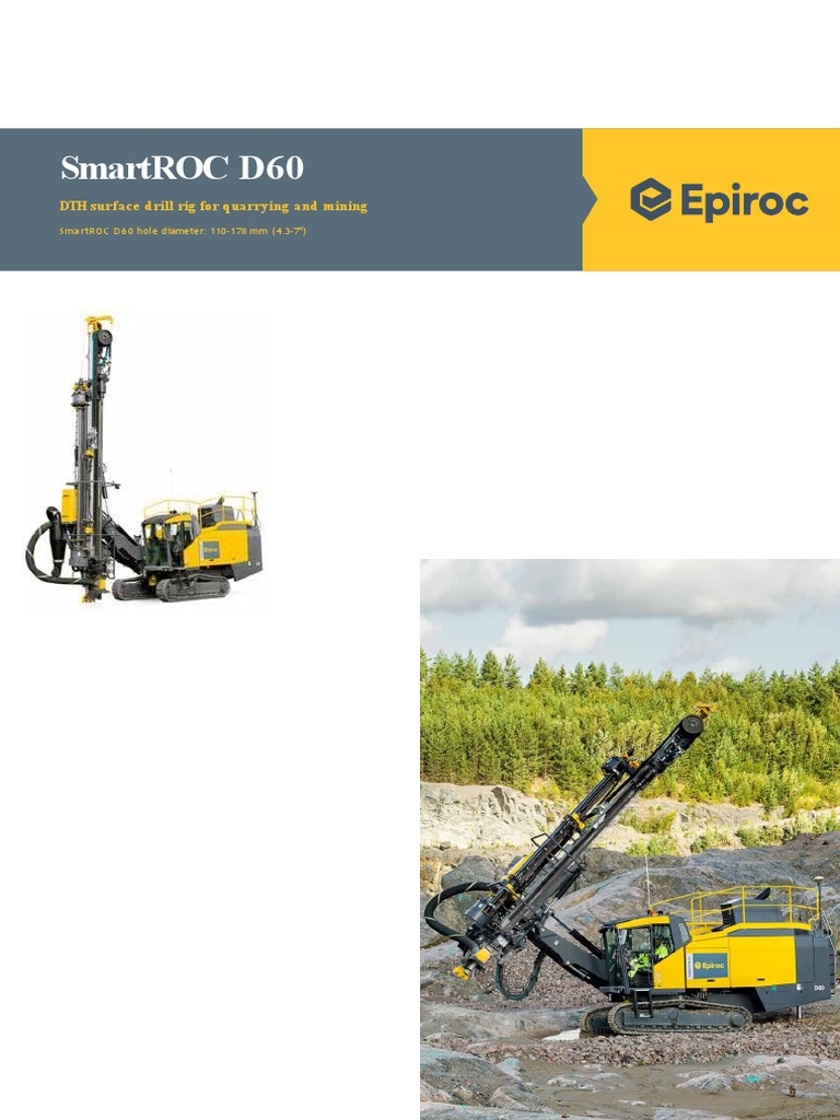 SmartROC D60 and D65 Drill Overview | PDF | Home & Garden | Computers