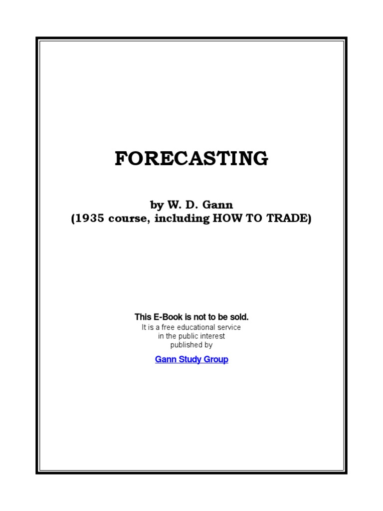Forecasting and How To Trade PDF | PDF