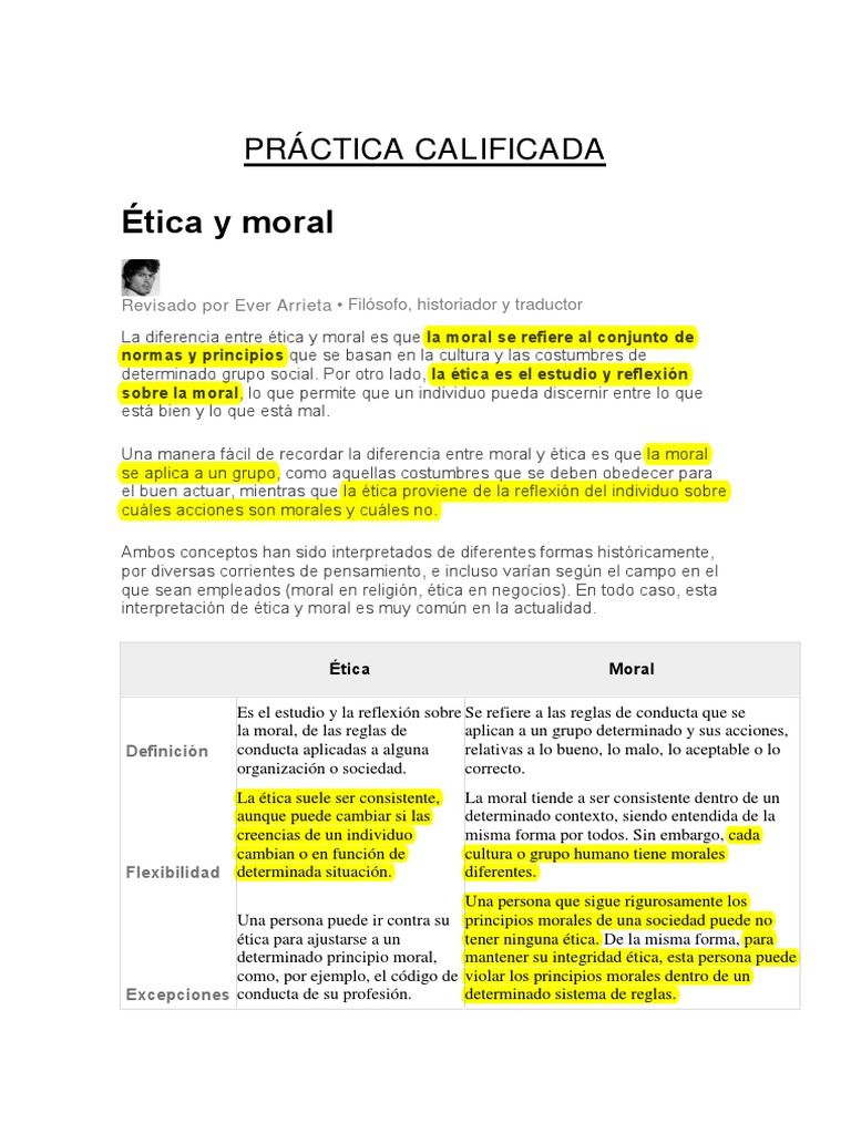 Ética y Moral | PDF | Moralidad | Comportamiento