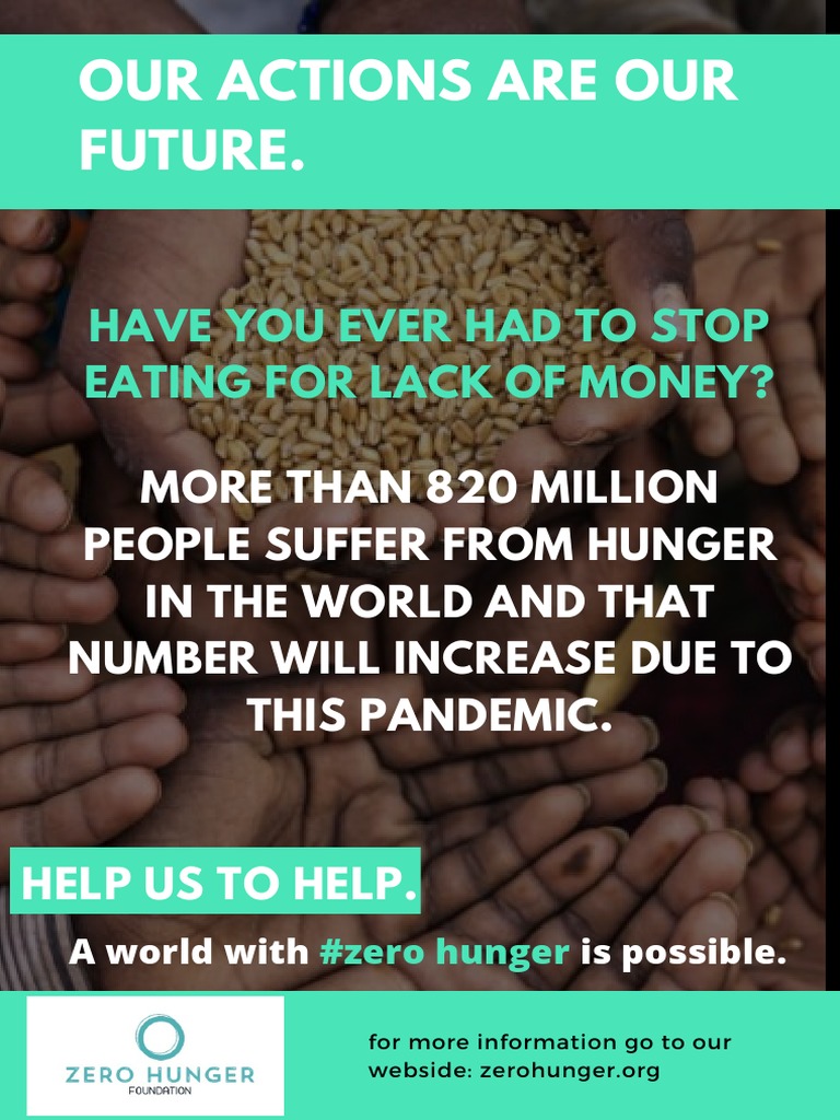 Zero Hunger Awareness Campaign Poster | PDF