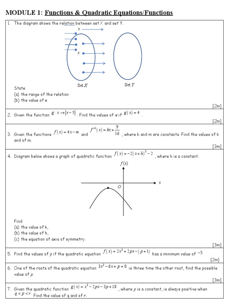 FORM 4 Additional Mathematics MODULE 1 | PDF | Quadratic Equation ... FORM 4 Additional Mathematics MODULE 1 | PDF | Quadratic Equation ...
