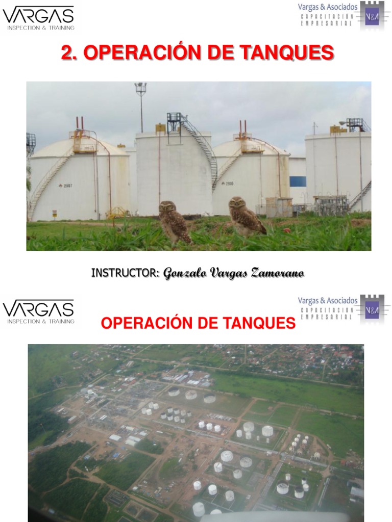 02 Tankes-Operacion | PDF | Tanques | Drenaje