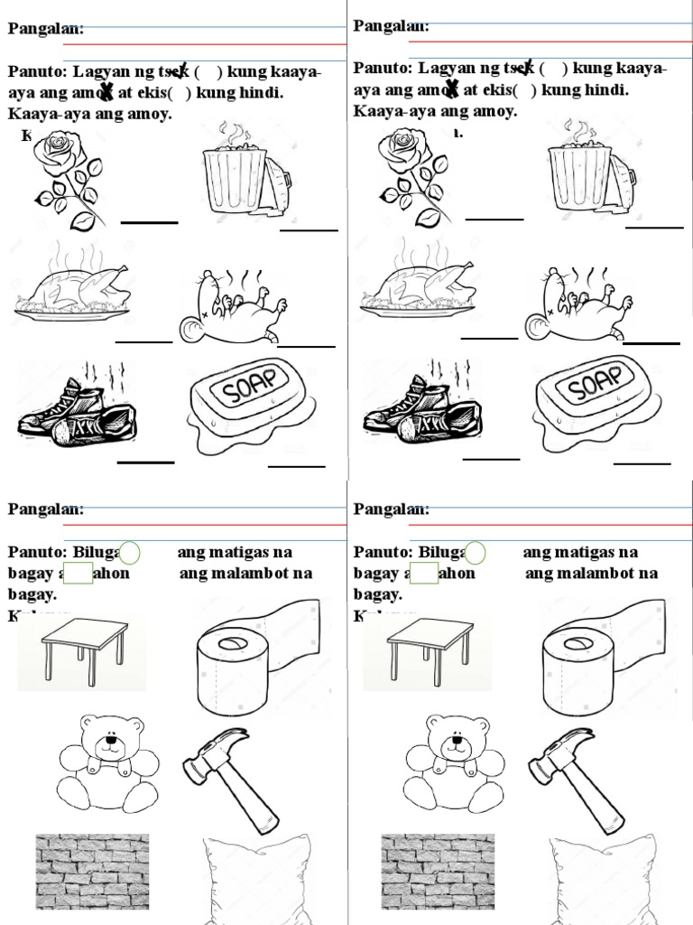 Week 8 Worksheets & Assignments | PDF