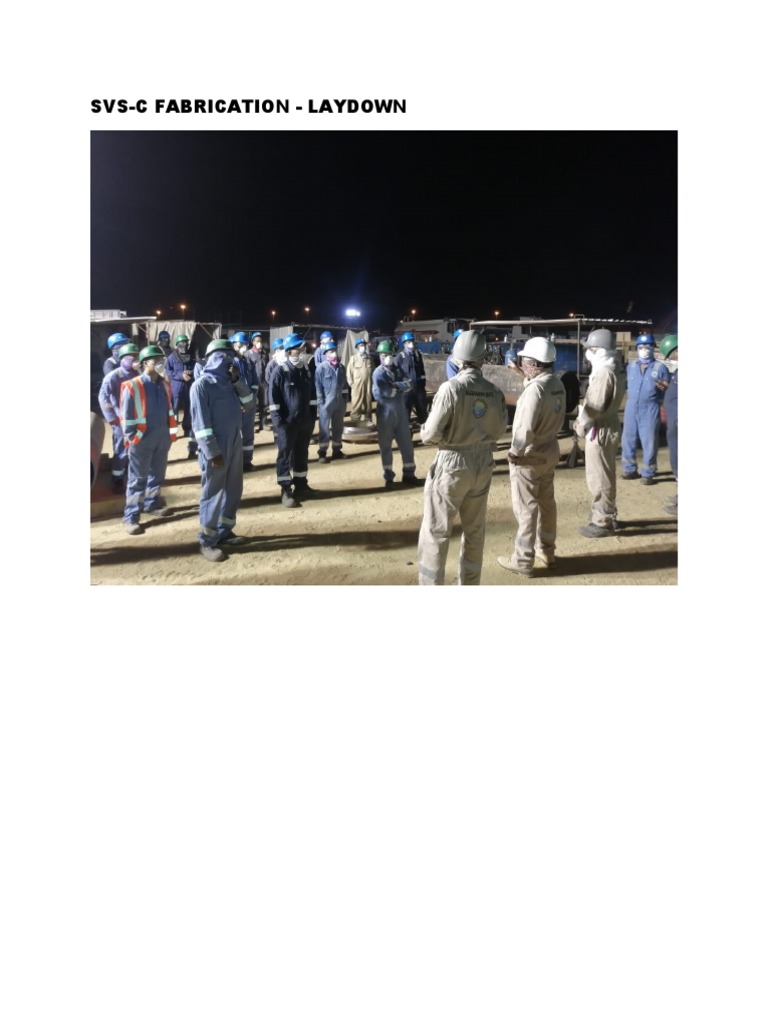 SVS-C Fabrication - Laydown | PDF