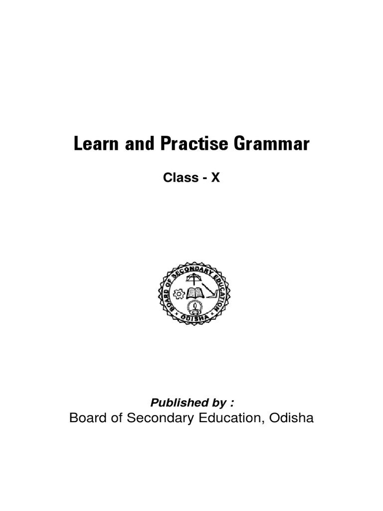 10th-02B-English Grammar Class X | PDF | Sentence (Linguistics) | Grammatical Number