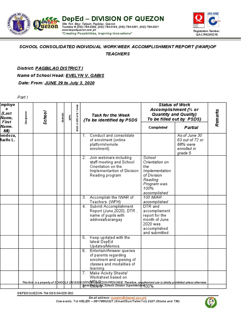 Iwar June 29 July 3 2020 | PDF | Behavior Modification | Cognition