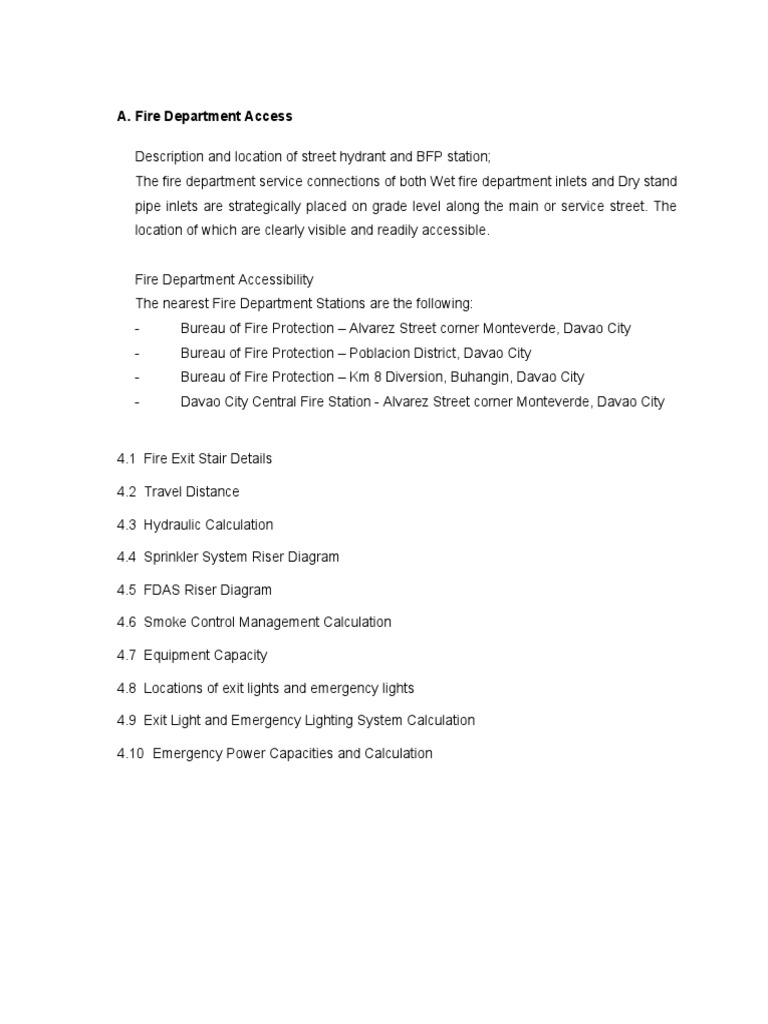 A. Fire Department Access | PDF