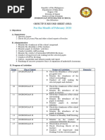 Monthly Accomplishment Report of School Head | PDF | Cognitive Science | Pedagogy