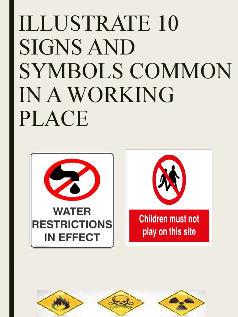 Illustrate 10 Signs and Symbols Common in A | PDF