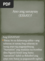 Mga Halimbawa NG Sanaysay | PDF