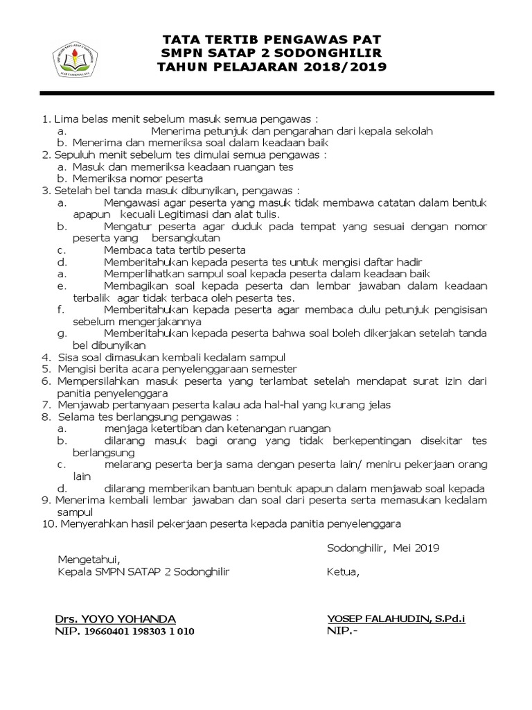 7.tata Tertib Pat | PDF | Karier & Perkembangan