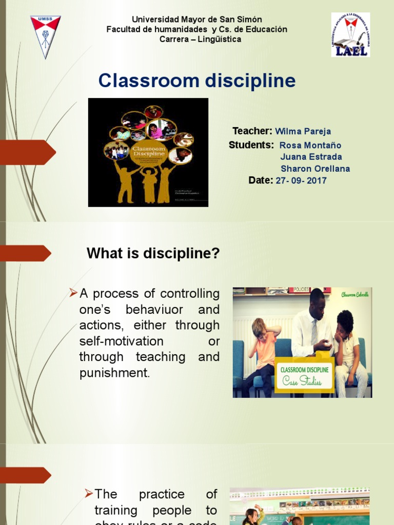 Classroom discipline techniques for teachers | PDF