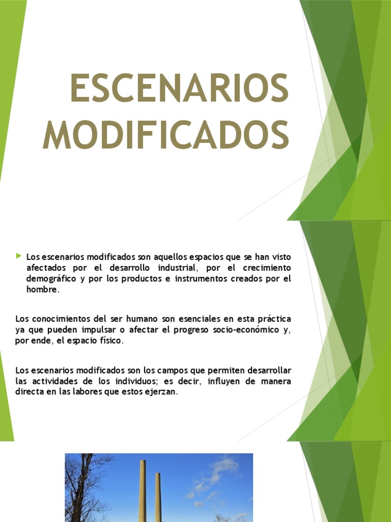 Escenarios Modificados | PDF | Paisaje | Sustentabilidad