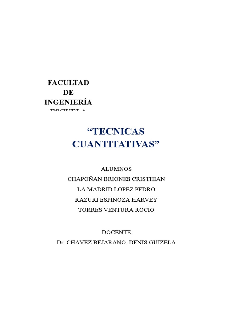 Tecnicas Cuantitativas Pdf Cuestionario Investigación De Mercado