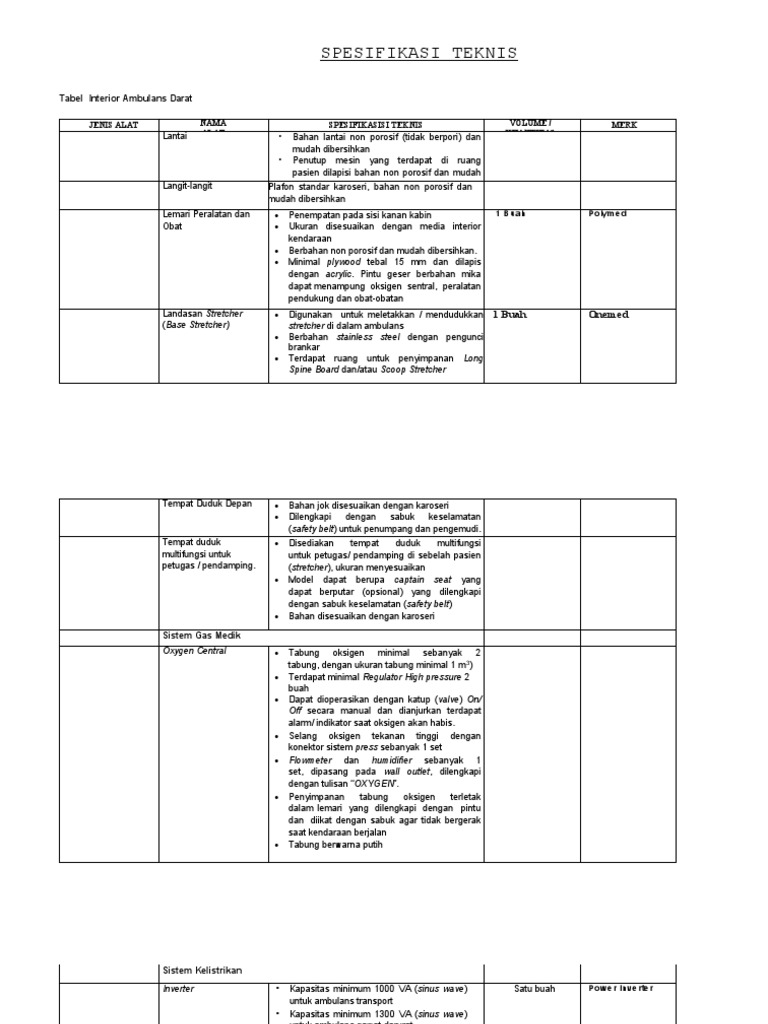 Spesifikasi Teknis Upload | PDF Spesifikasi Teknis Upload | PDF