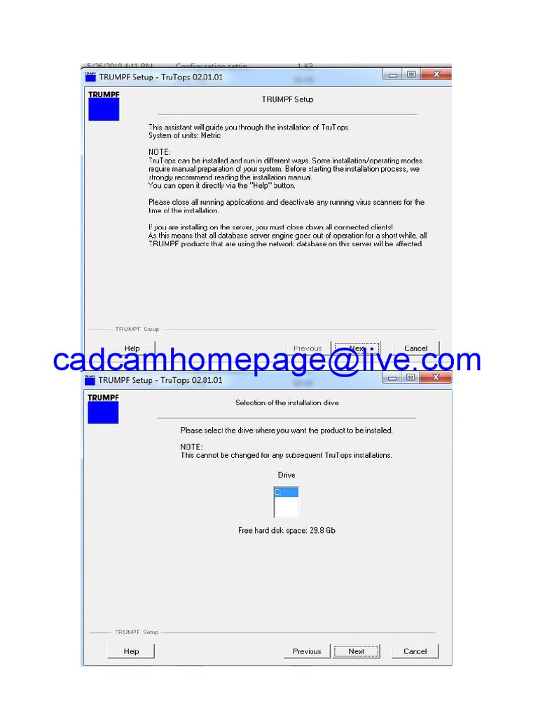 Trumpf TRUTOPS v2 1 Installation Guide | PDF