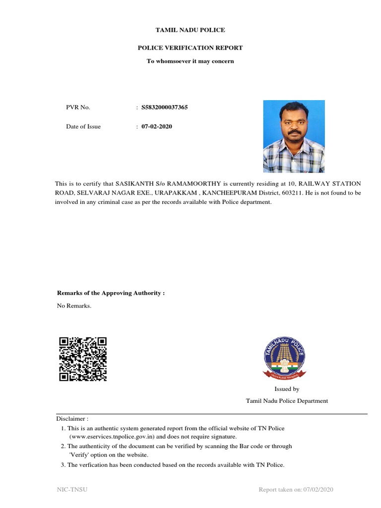 PVS Certificate 08-02-2020 09 - 12 AM PDF | PDF