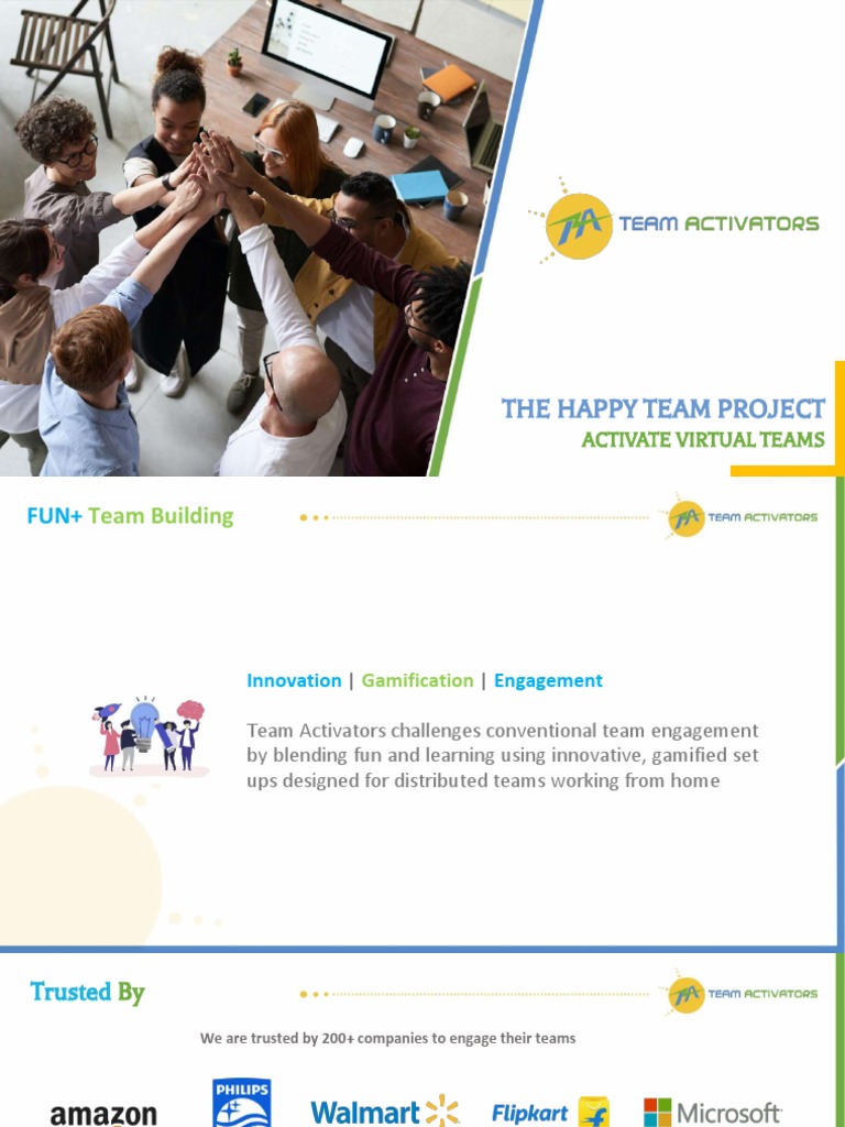 Happy Team Project - Virtual Team Building | PDF | Creativity ...