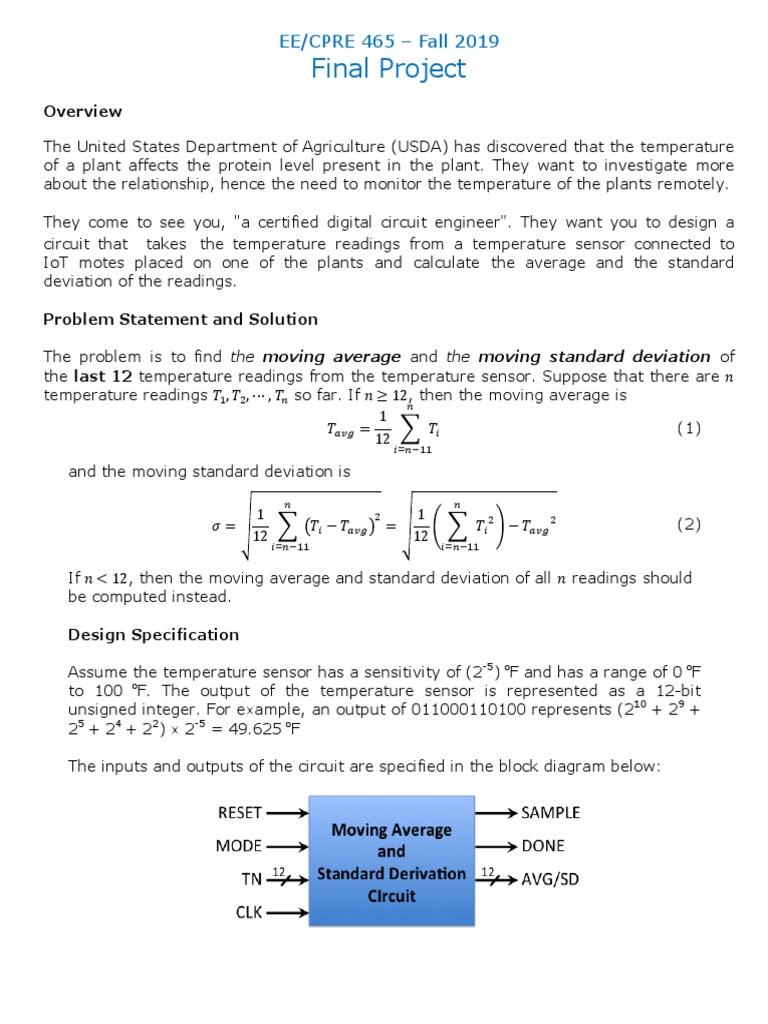 Final Project | PDF | Rounding | Standard Deviation