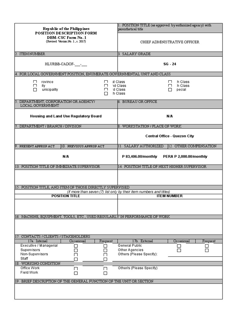 Chief Administrative Officer Salary Grade | PDF | Business