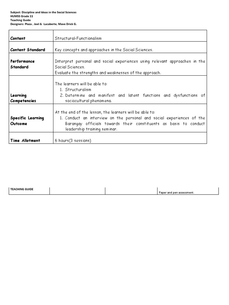Content Content Standard Performance Standard | PDF