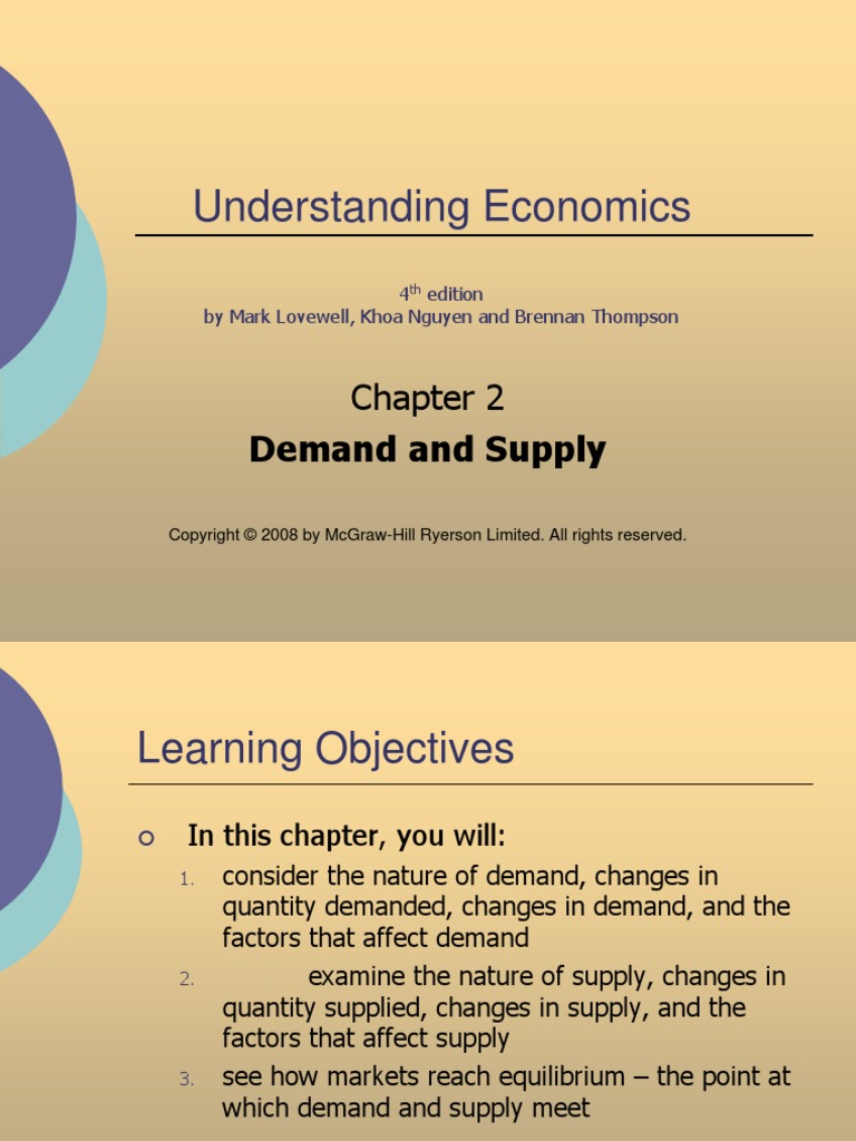 Understanding Economics: Demand and Supply | PDF | Demand | Supply And ...