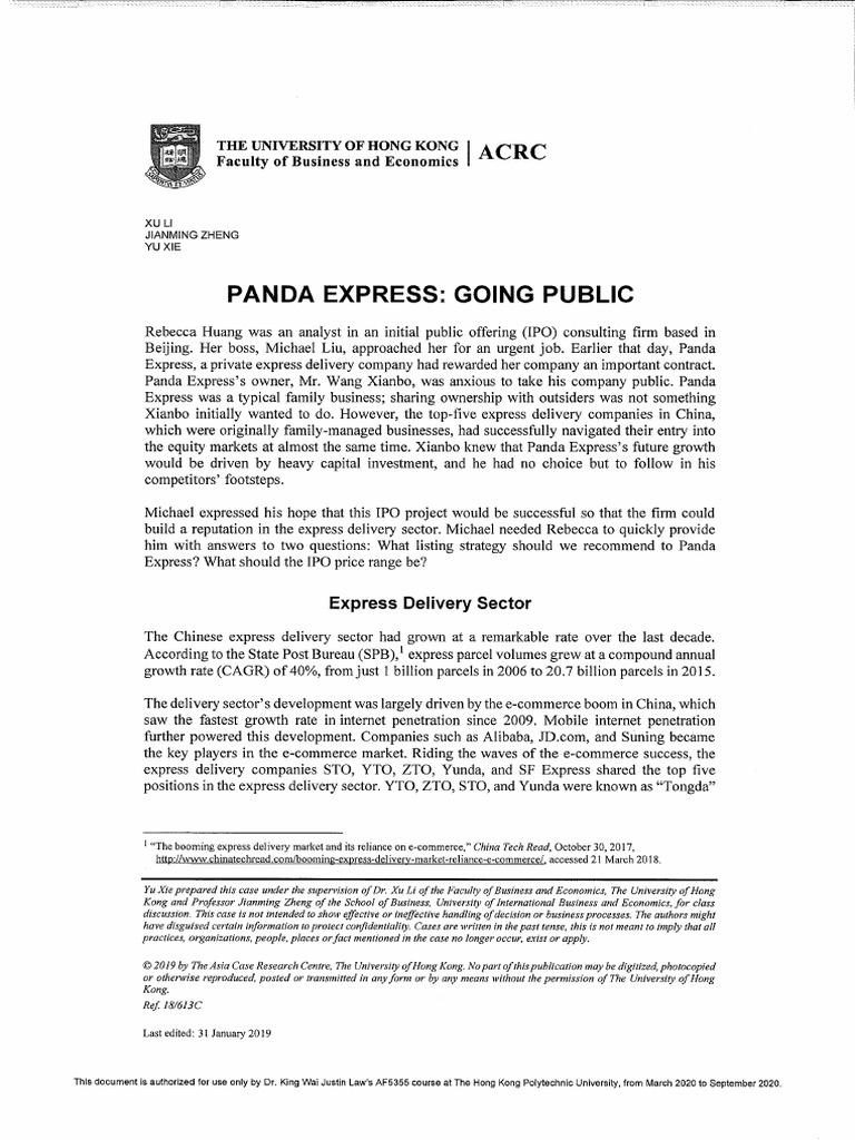 Panda Express | PDF