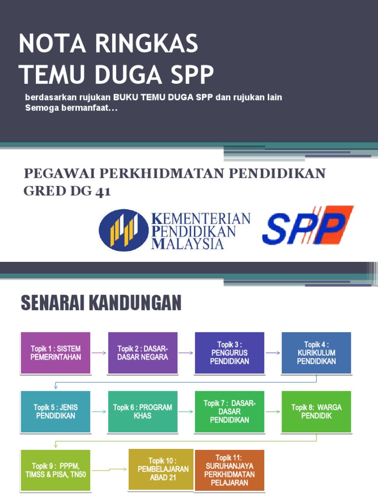 Bahan Interview SPP | PDF