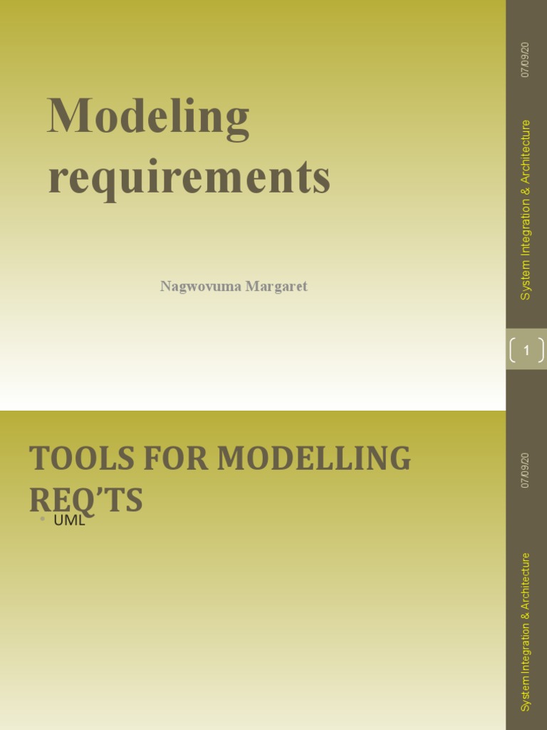 Lecture 2 - Modelling Requirements | PDF | Personal Identification ...