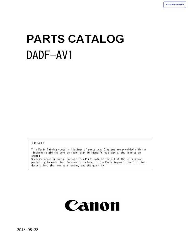 DADF-AV1 - Partscatalog - E R3 | PDF | Electrical Connector | Belt ...