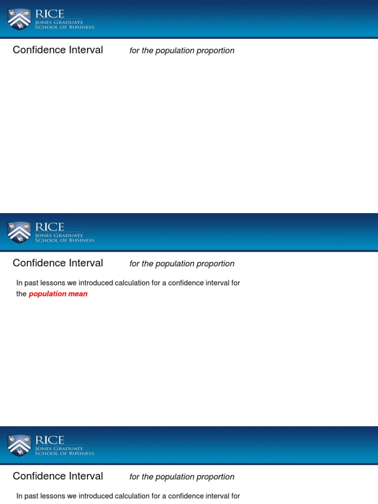 Slides - Module 2 - Lesson 2 | PDF | Confidence Interval | Mean