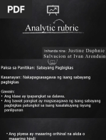 Rubriks Sa Dula | PDF