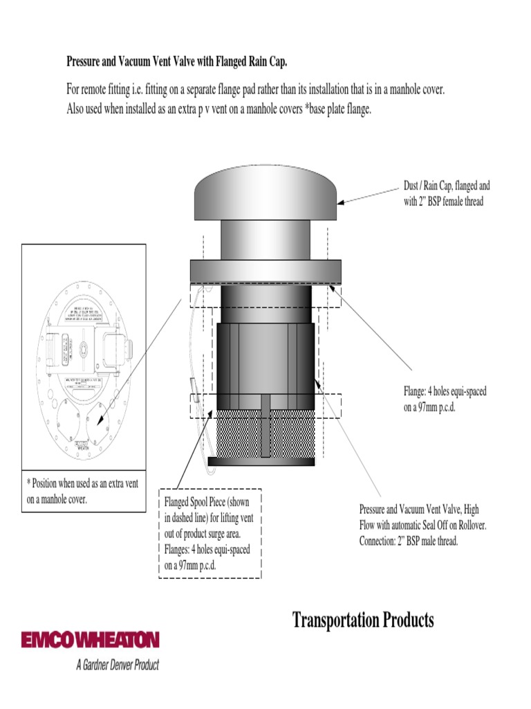 Emco Wheaton PV Vent With Rain Cap | PDF